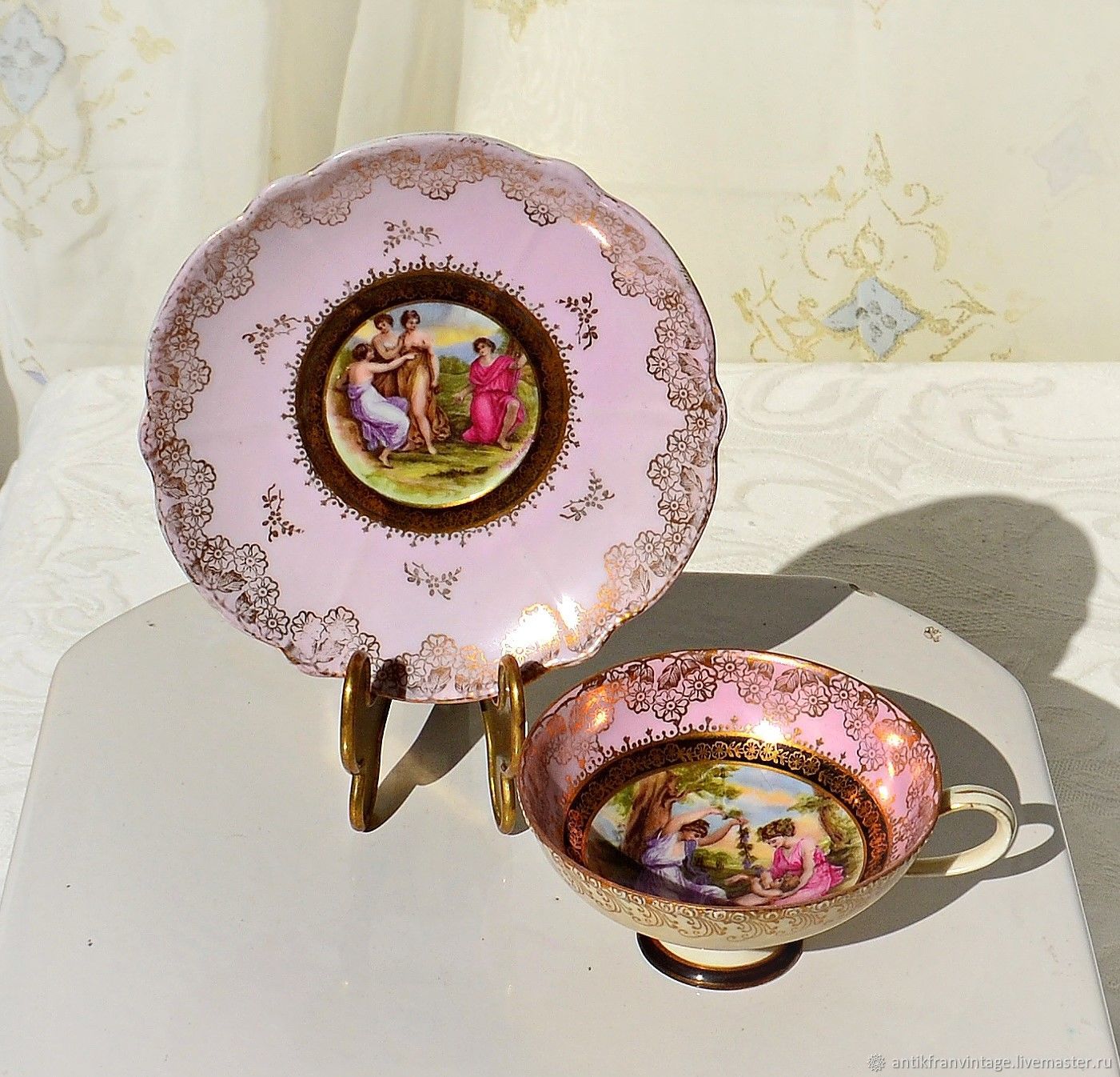 RS Suhl PRUSSIA 1900-1917. Антикварная кофейная пара в интернет-магазине на Ярмарке Мастеров ...