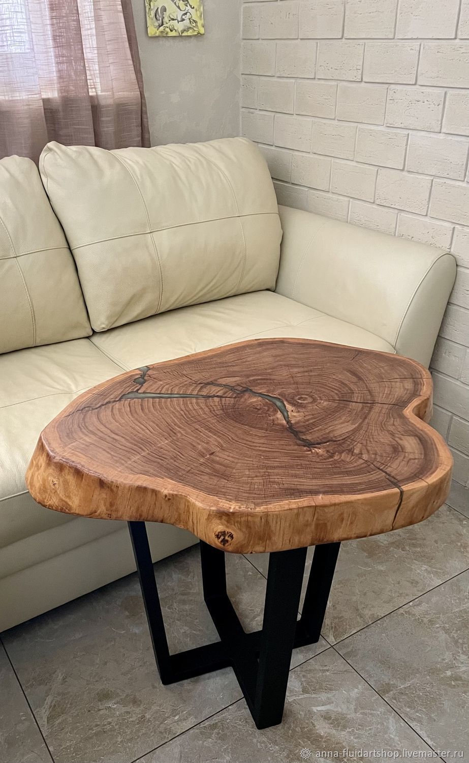 Столы: Кофейный/журнальный столик из карагача – заказать на Ярмарке ...