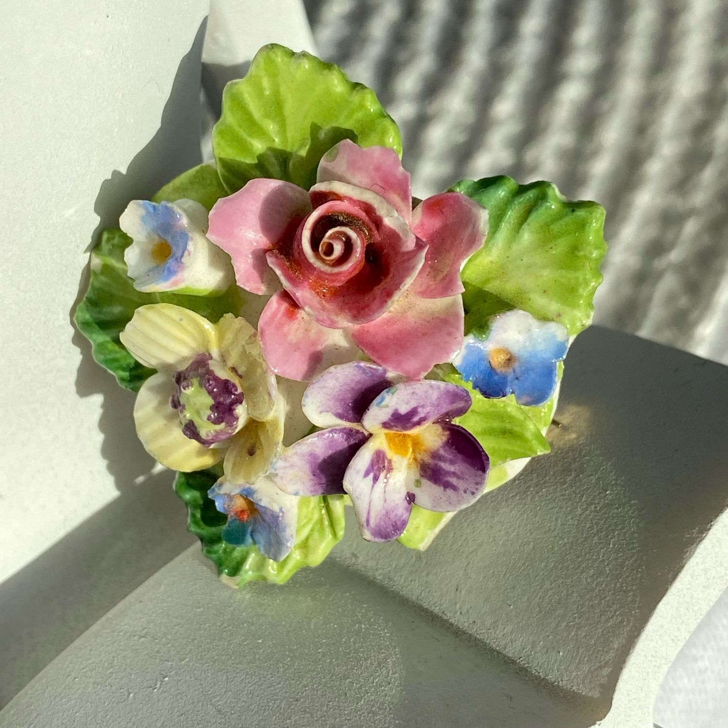 Винтаж: Фарфор брошь Crown Staffordshire England в интернет-магазине на ...
