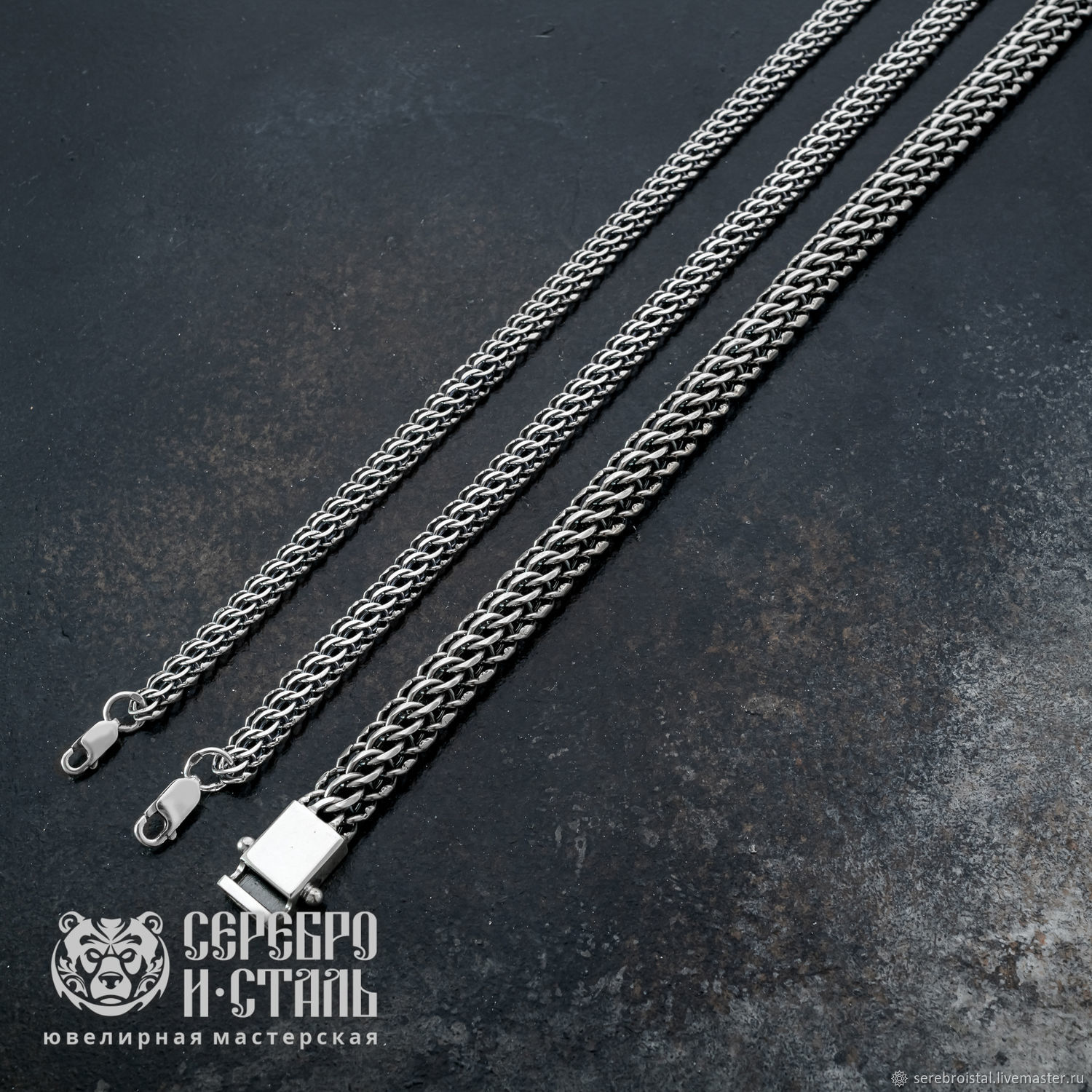 Цепочка питон фараон серебро 925 с чернением купить в интернет-магазине ...