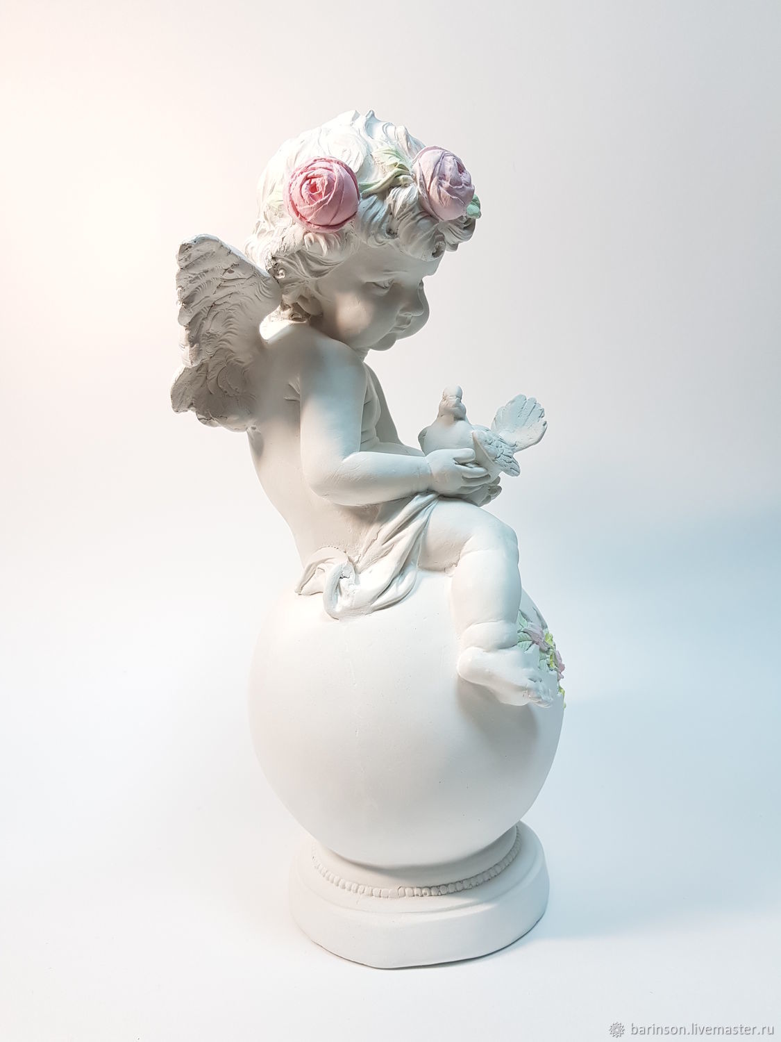 Скульптура ангела с голубем купить в интернет-магазине Ярмарка Мастеров ...
