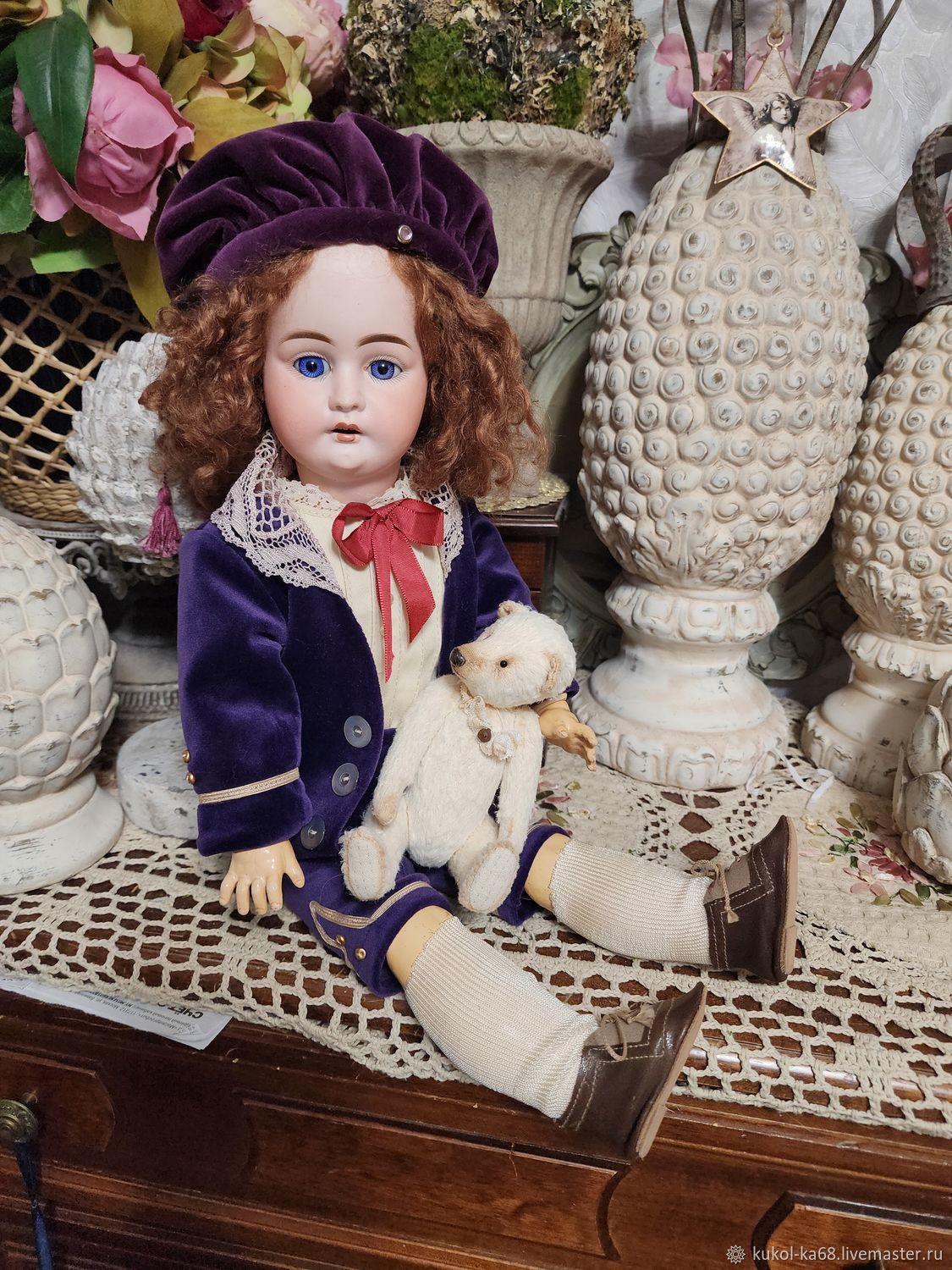Винтаж: Куклы винтажные: Антикварная кукла Louis Wolf, 49 см купить в ...