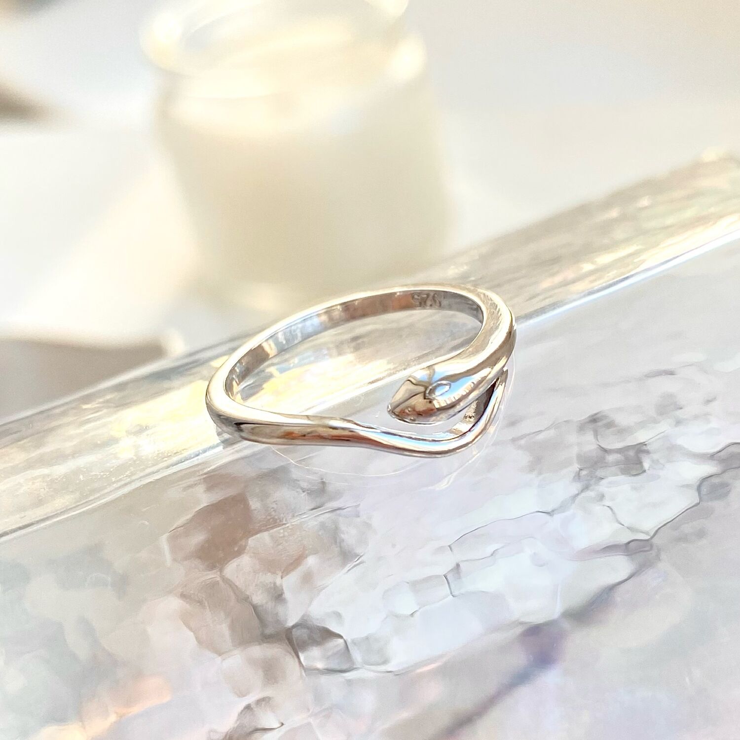 Кольцо «Змейка», родиевое покрытие купить в интернет-магазине Ярмарка ...