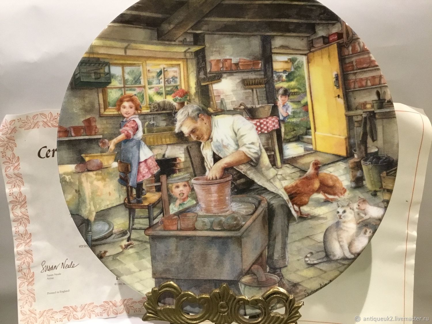 Винтаж: ТАРЕЛКА. ROYAL DOULTON. SUSAN NEALE. ФАРФОР. НОМЕРНАЯ ...