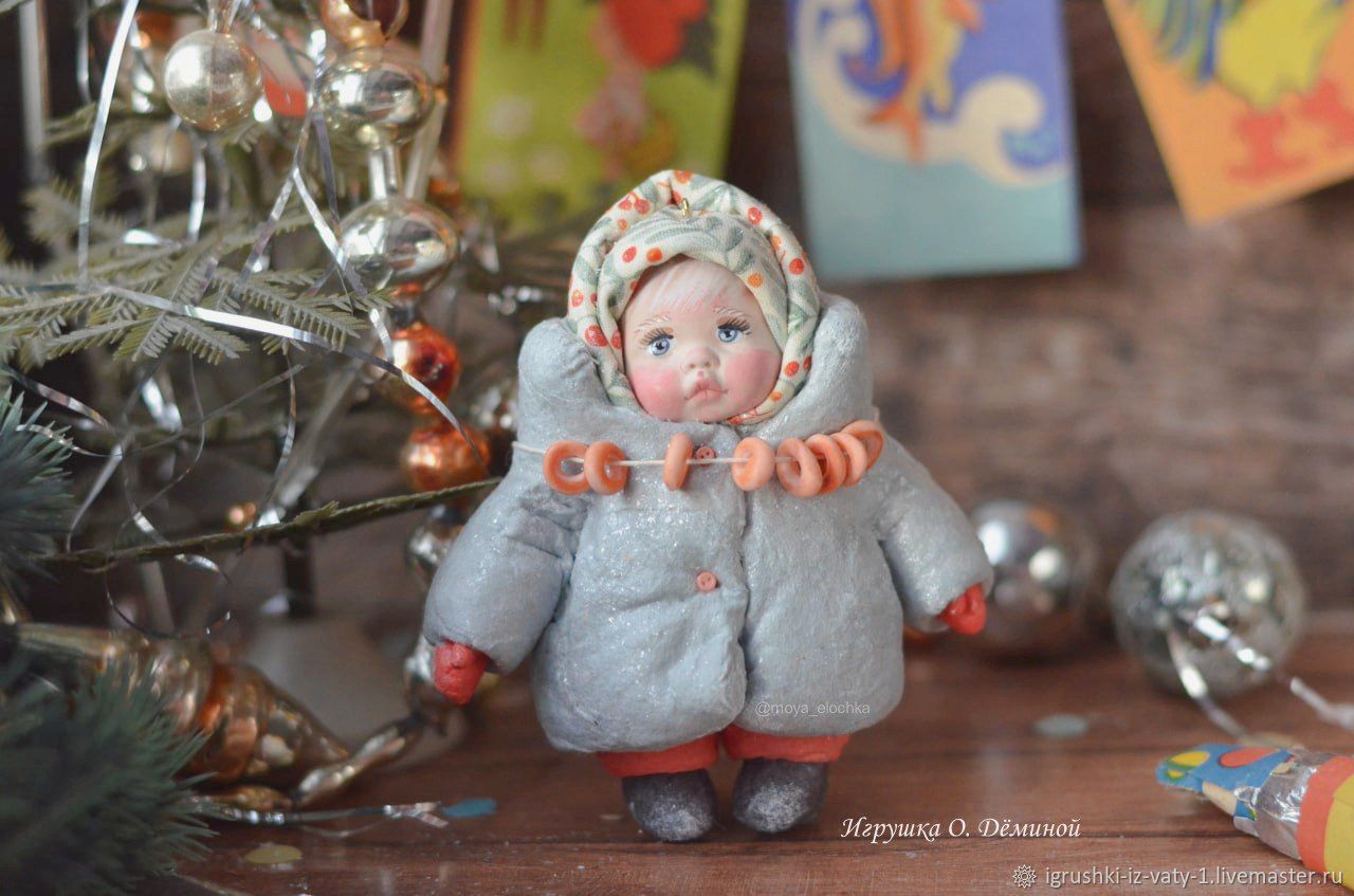 Игрушки из ваты. Новый год 2025. ретроигрушки в интернет-магазине Ярмарка Мастеров по цене 4800 ...