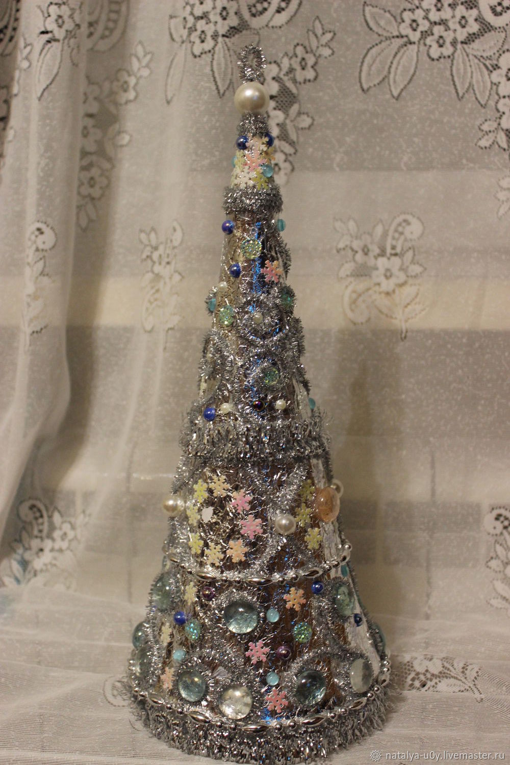 Новогодняя ёлочка "Серебристые узоры" в интернет-магазине на Ярмарке ...