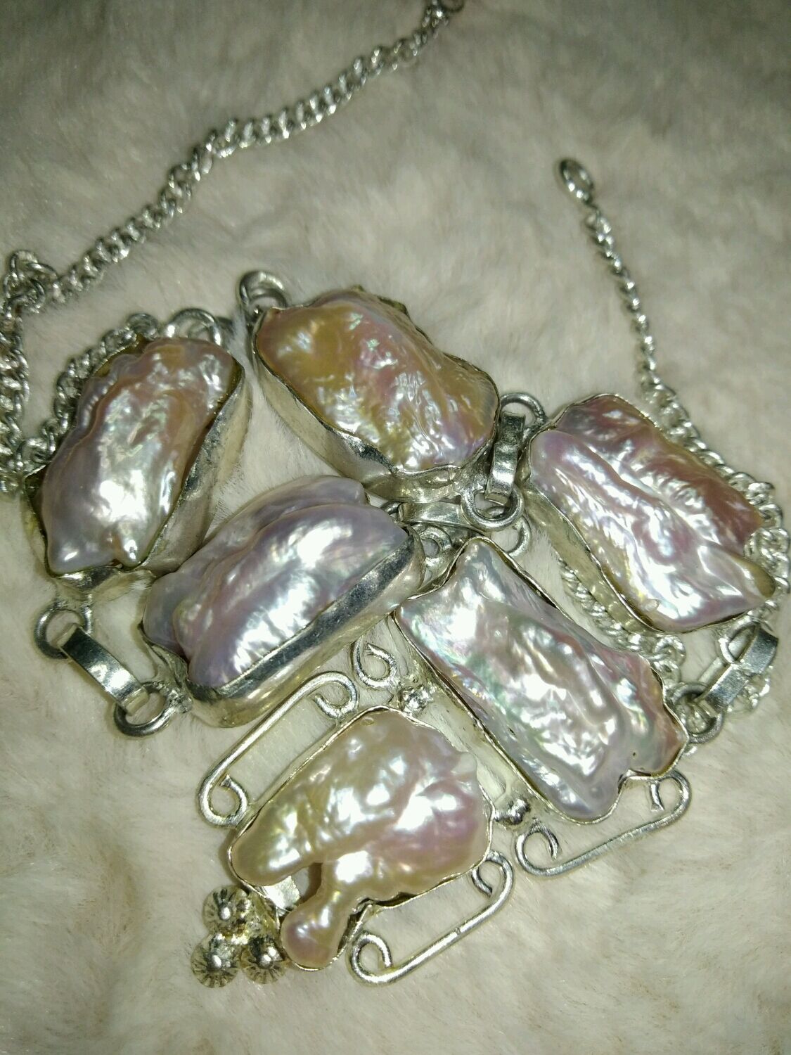 Колье с жемчугом бива в серебре купить в интернет-магазине Ярмарка ...