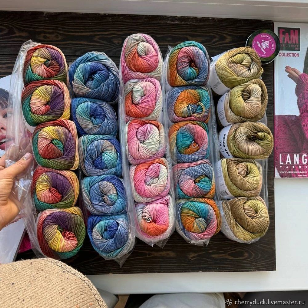 Пряжа Lang Silk Color купить в интернет-магазине Ярмарка Мастеров по ...