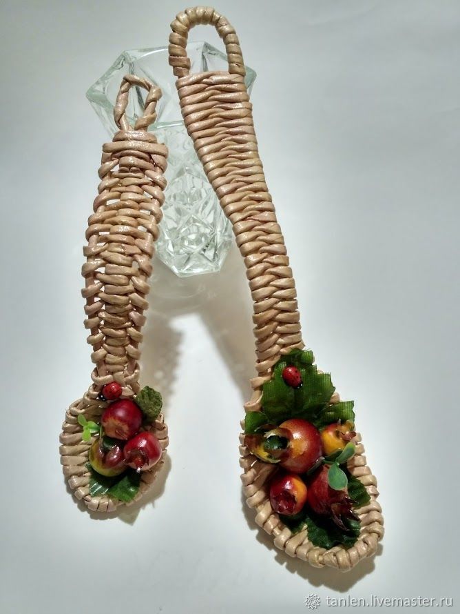 Декоративные ложки- оберег из бумажной лозы в интернет-магазине на ...