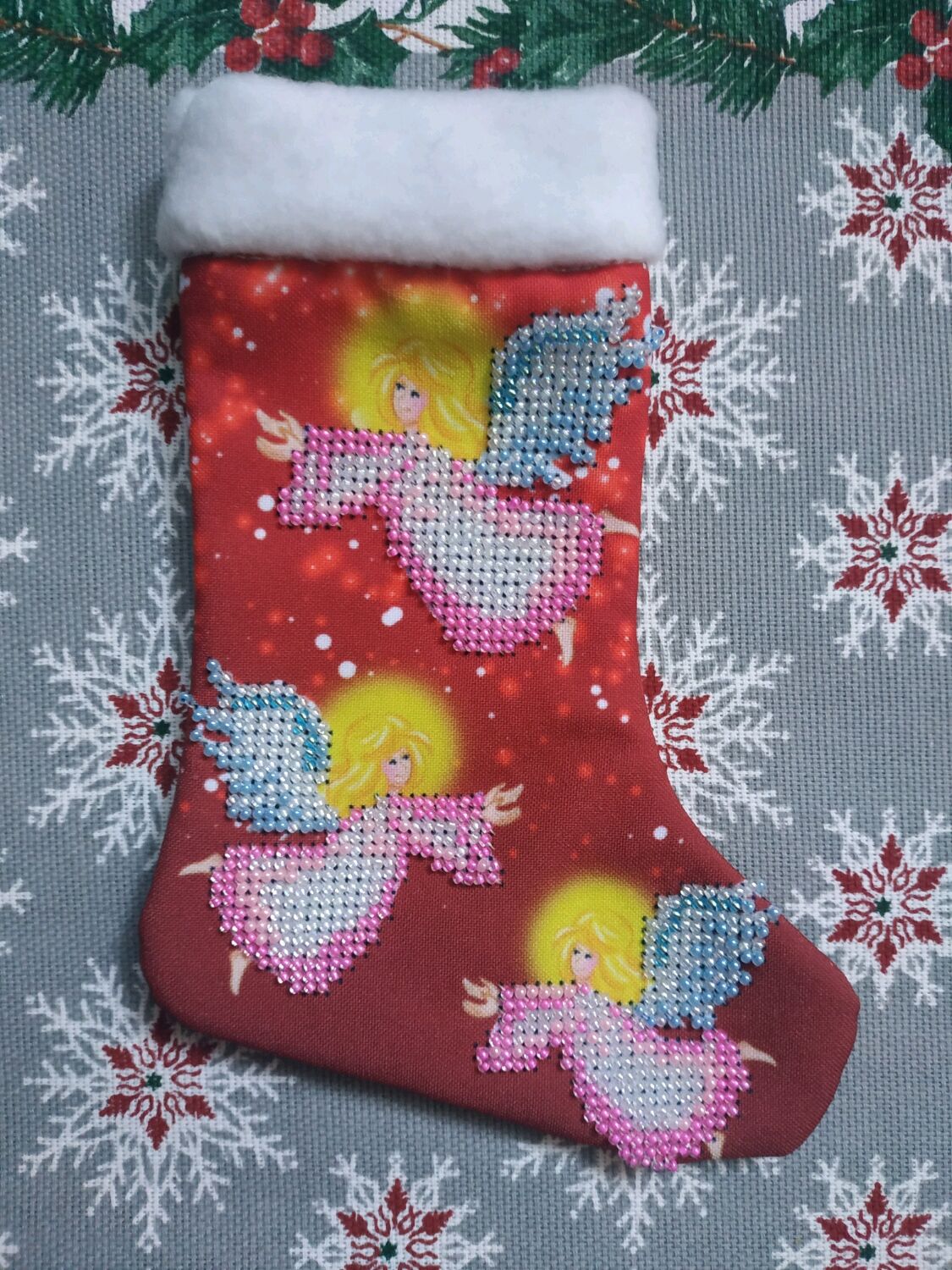 Рождественский носок- мини в интернет-магазине на Ярмарке Мастеров ...