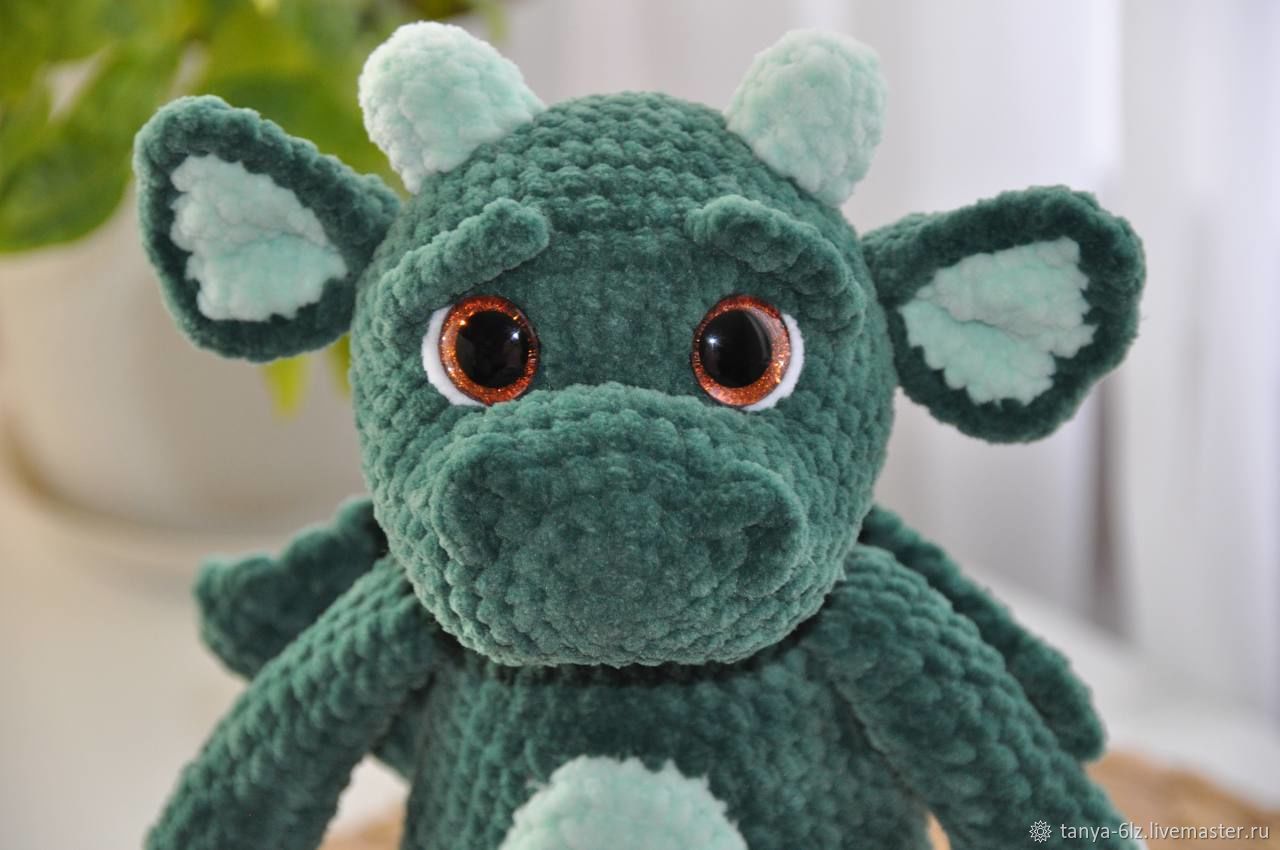 Дракон мягкая игрушка. Амигуруми дракон. Игрушка ручной работы купить в ...