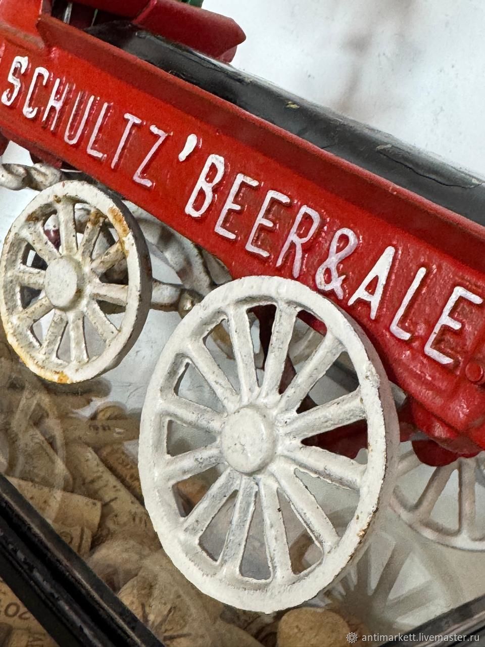 Винтаж: 38 см чугун реклама Пиво Schultz' Beer антик в интернет ...