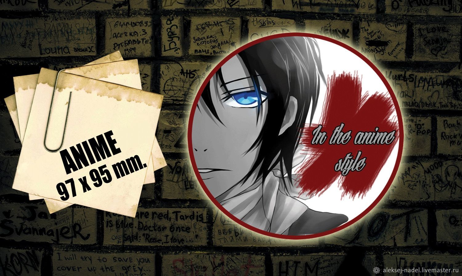Наклейки: СТИКЕР ручной работы в стиле: ANIME купить в интернет ...