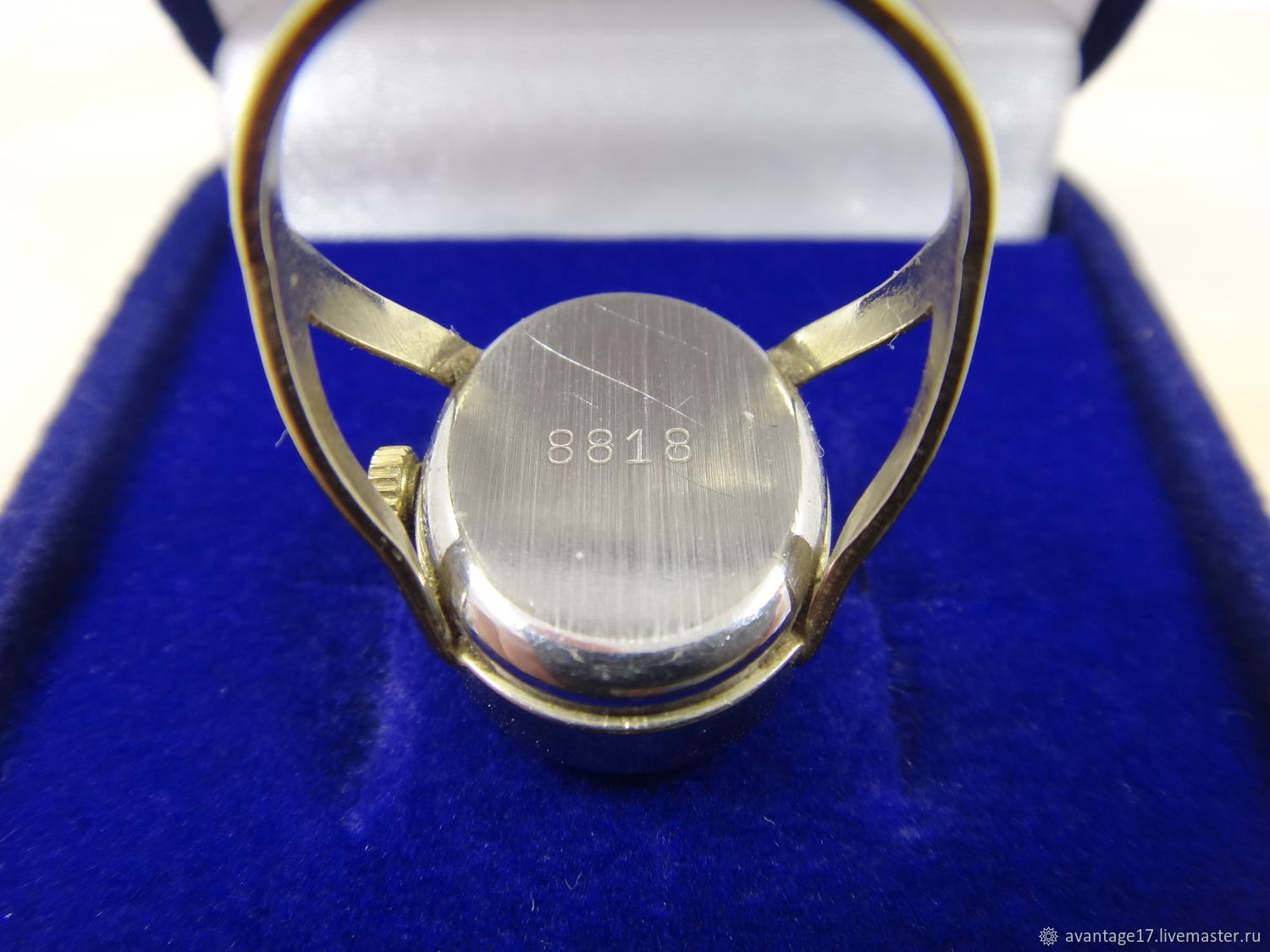 Винтаж: Кольца винтажные: Перстень-часы " Чайка" 17 камней, позолота. в ...