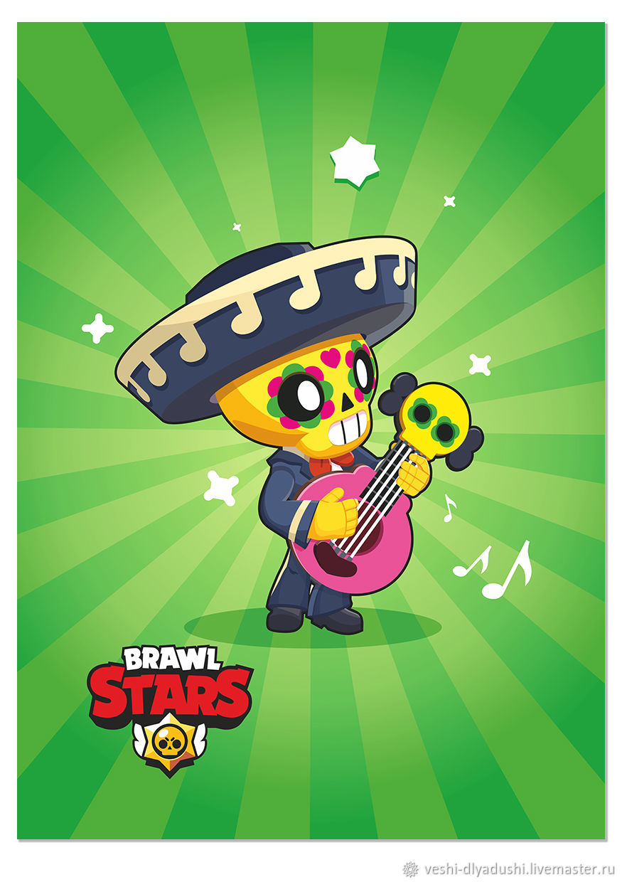 Постер POCO/Brawl Stars, формат А1 (594 мм х 841 мм) в интернет ...