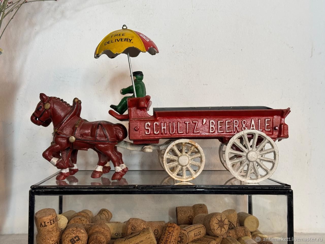 Винтаж: 38 см чугун реклама Пиво Schultz' Beer антик в интернет ...