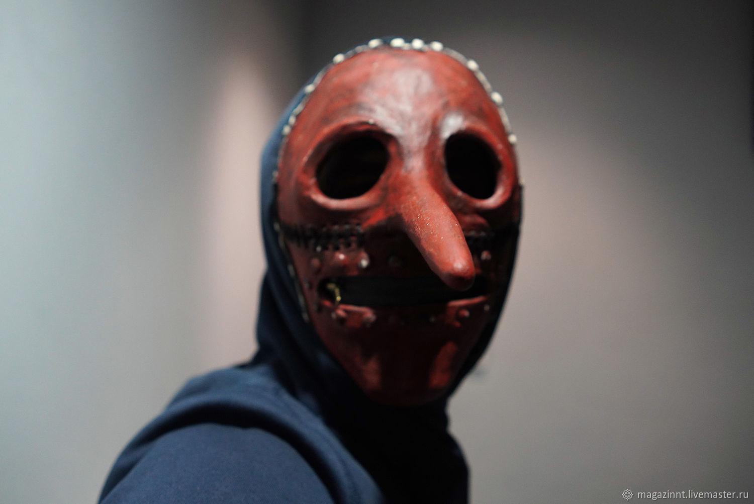 Маска Криса Фена Слипкнот Красная Коллекционная (Chris Fehn mask) Slip ...