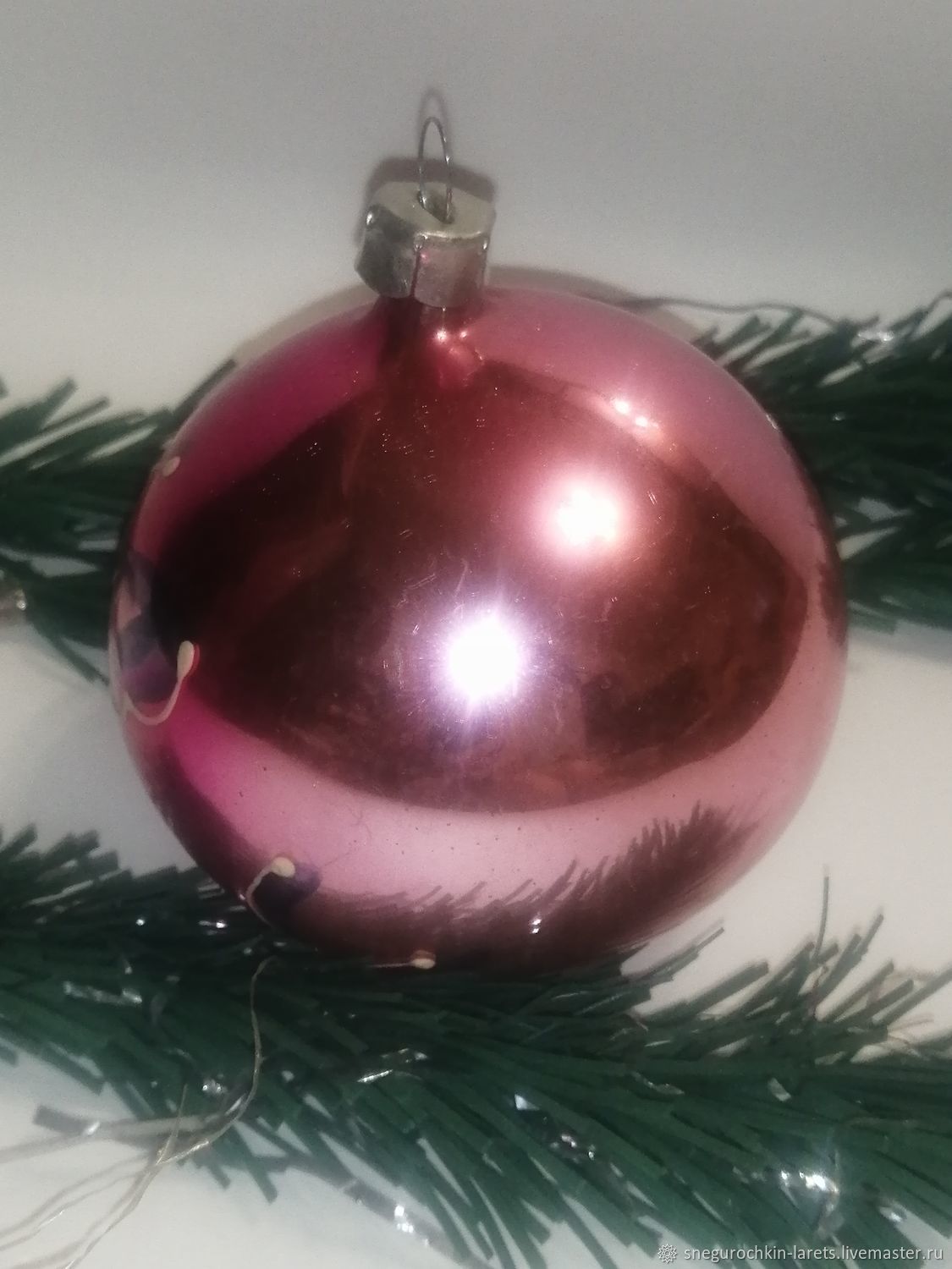 Винтаж: Елочная игрушка Шар с бабочкой из СССР в интернет-магазине на ...