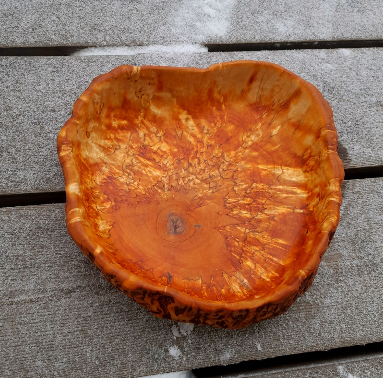 Блюдо Рождественское из карельской березы купить в интернет-магазине ...