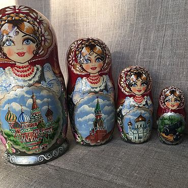 Матрешки – купить на Ярмарке Мастеров | Ручная работа и хенд мейд