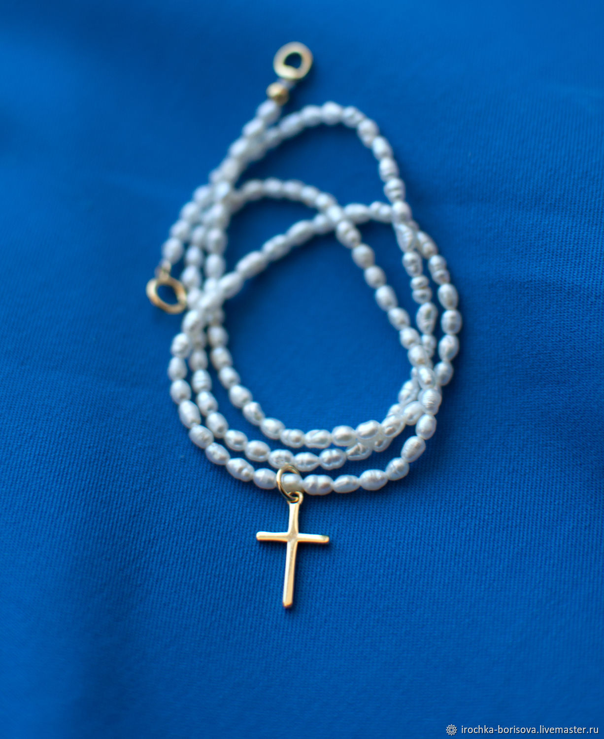 Чокер из жемчуга "Мэри" Чокер с крестом в интернет-магазине Ярмарка ...