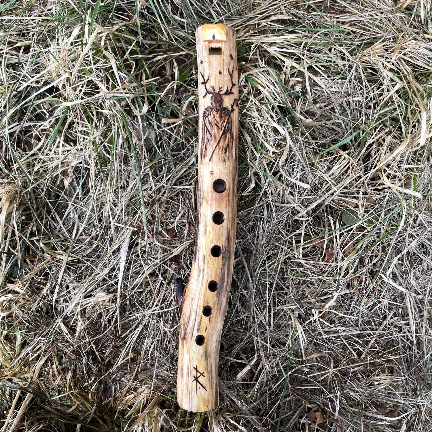 Лесная флейта из ивы в тональности F# 442 Hz купить в интернет-магазине ...