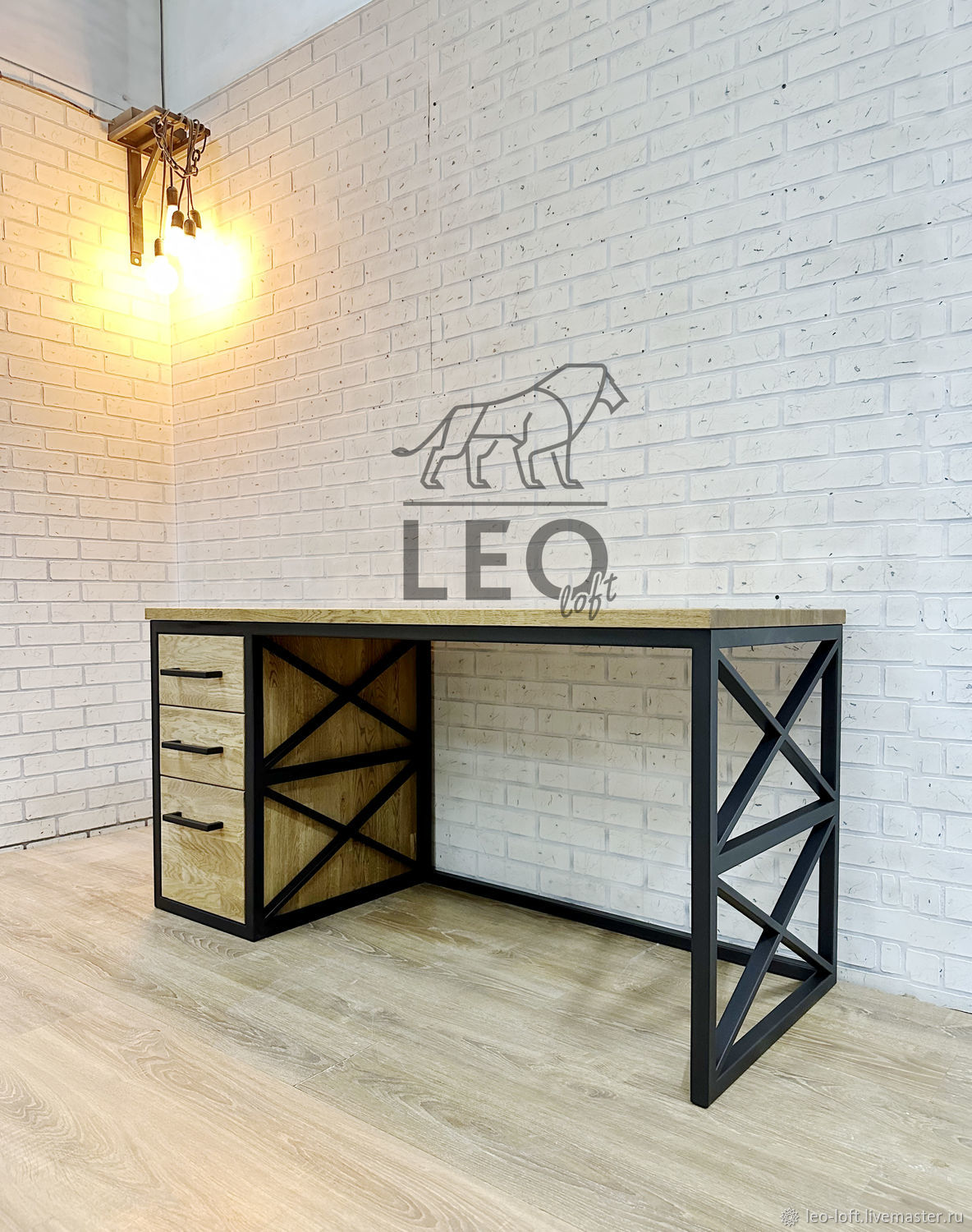 Стол письменный из дуба с ящиками LF-766 на заказ в интернет-магазине ...