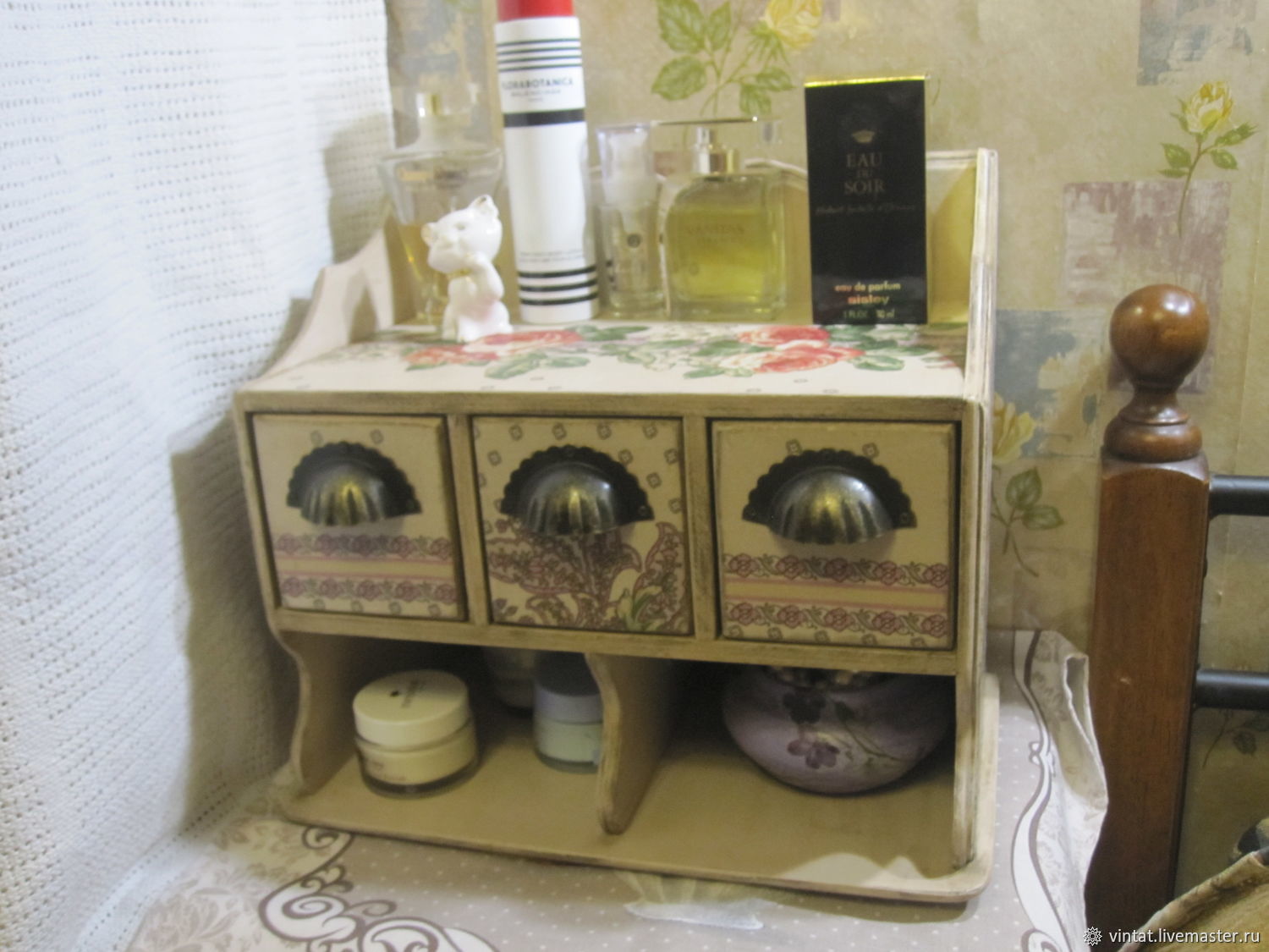 Полка комод "Винтажные розы"** купить в интернет-магазине Ярмарка ...