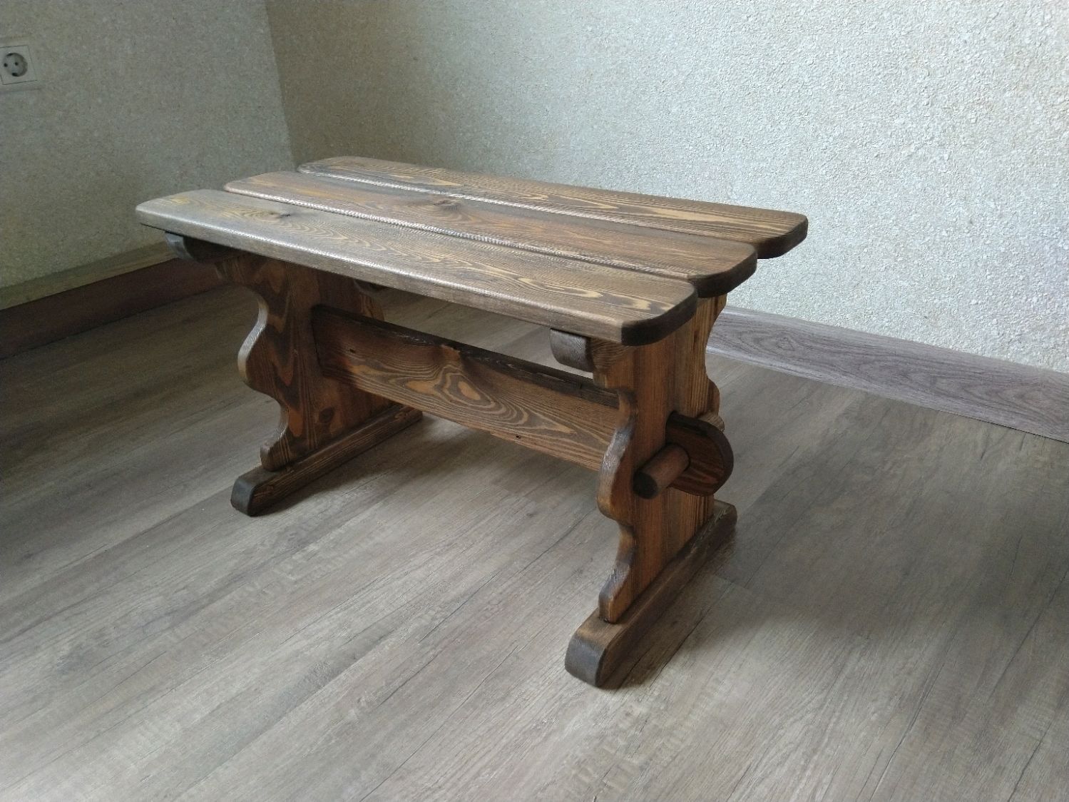 Скамья из массива лиственницы на заказ в интернет-магазине Ярмарка ...