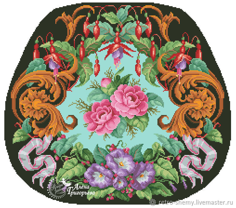 Схема вышивки сумочки "Богемия" купить в интернет-магазине Ярмарка ...