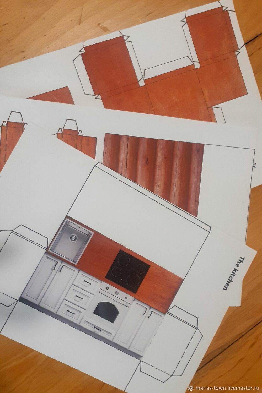 Игрушечный диван из бумаги 1:14. Выкройка и видео-урок в интернет ...