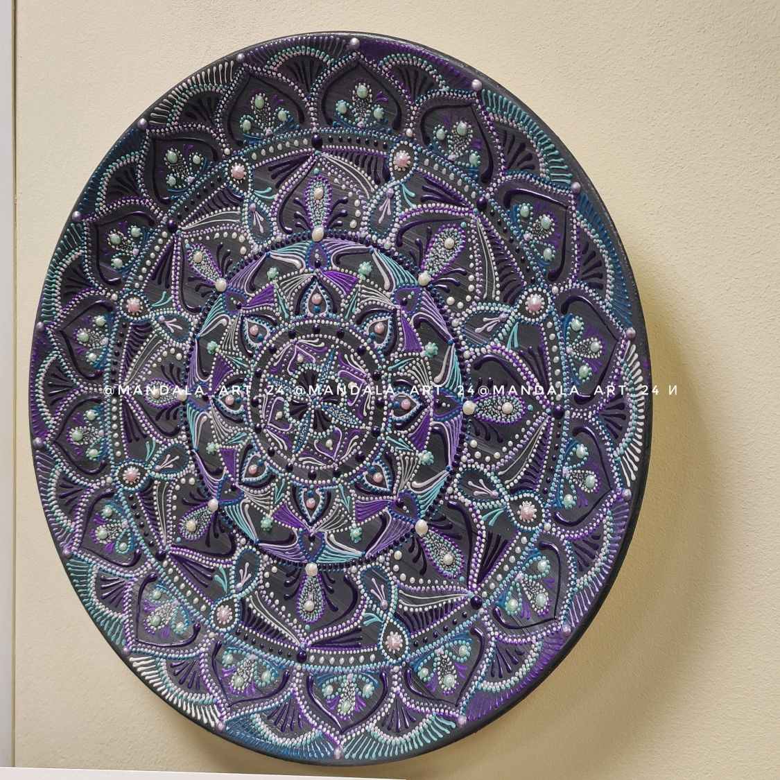 Декоративная тарелка. Точечная роспись. Мандала в интернет-магазине ...