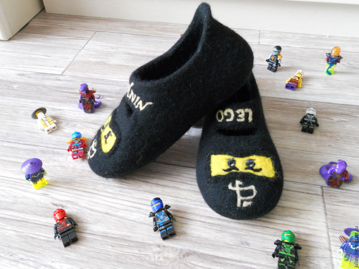 felted slippers "lego ninjago" – shop online on Livemaster with ...