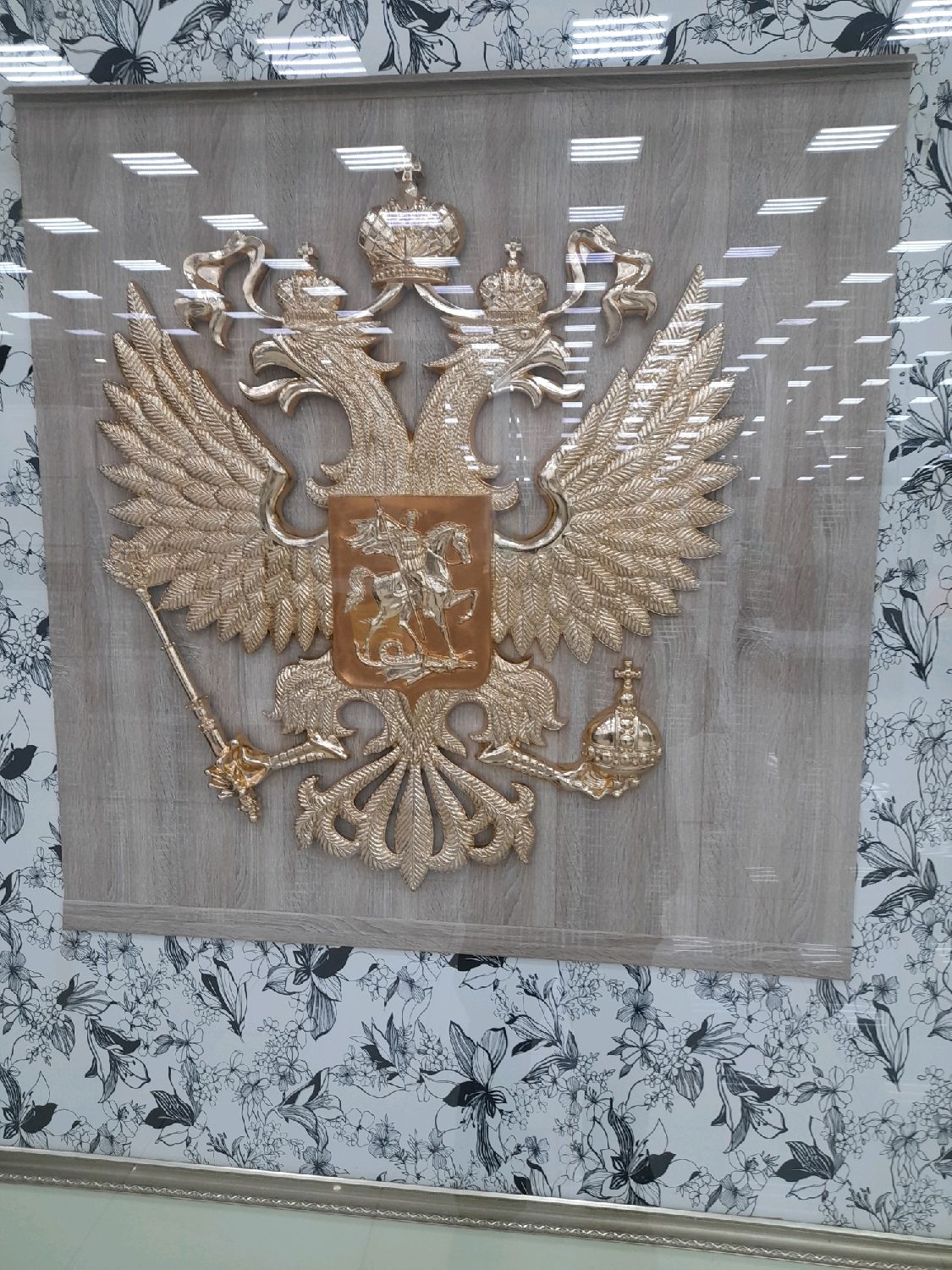 Барельеф герб России на стену в интернет-магазине Ярмарка Мастеров по ...