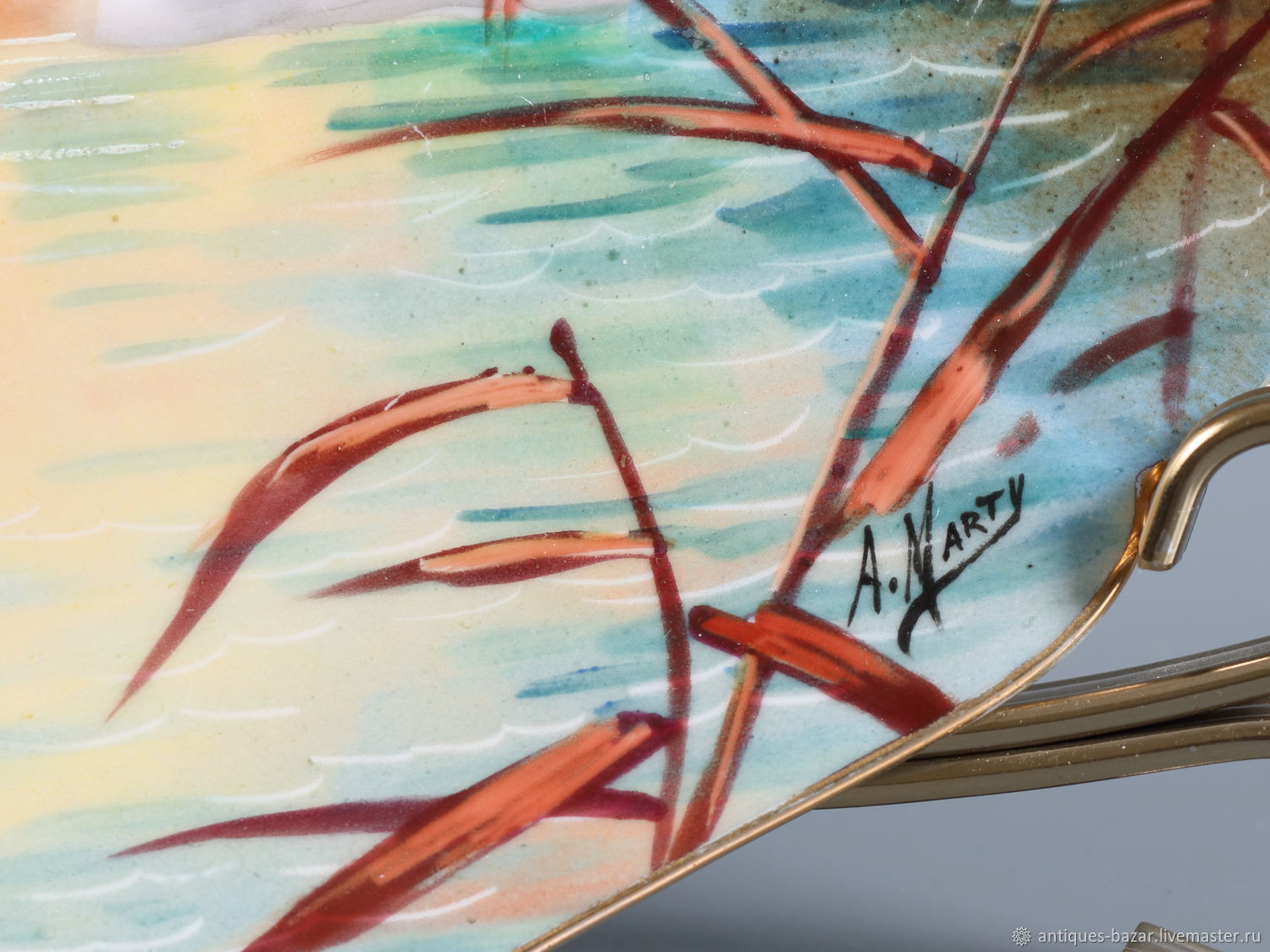 Винтаж Старинная декоративная тарелка Limoges France в интернет магазине Ярмарка Мастеров по