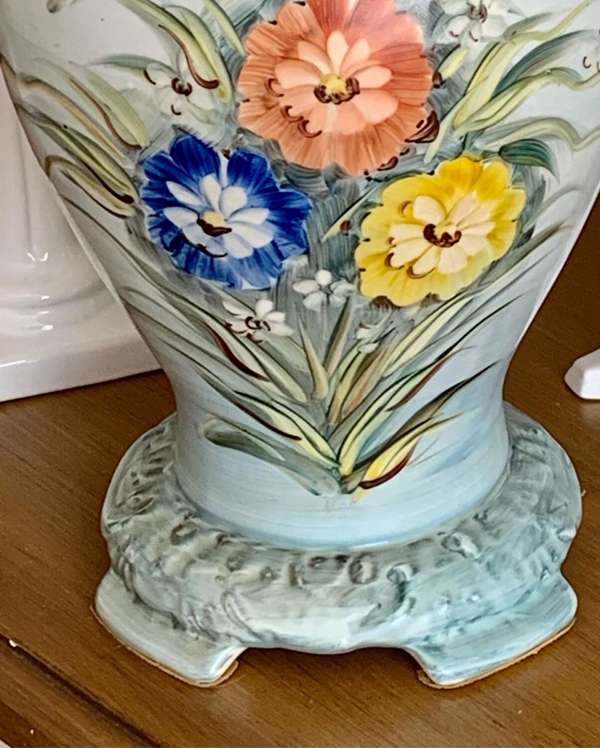 Винтаж: Роскошная имбирная ваза. Фарфор. Испания. Позолота. Клеймо ...