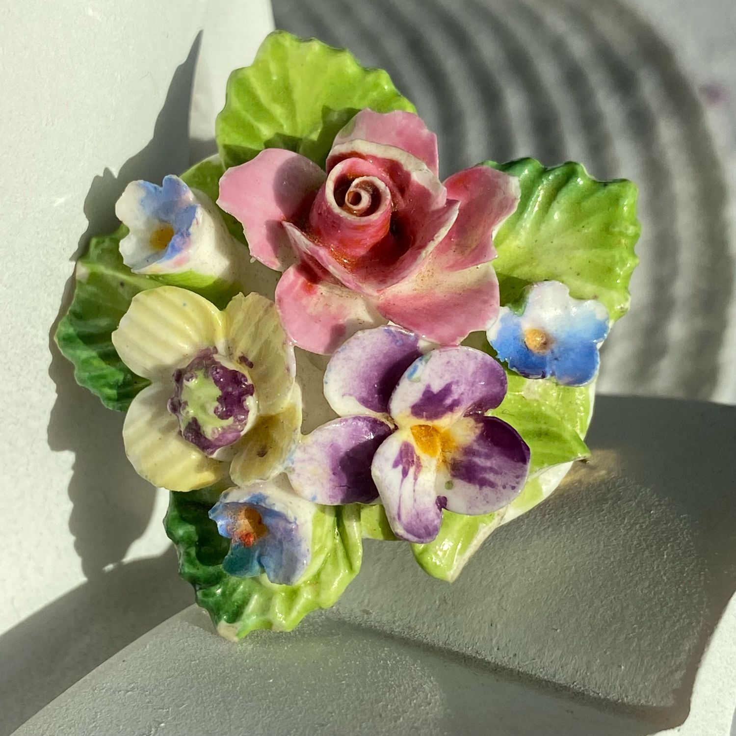 Винтаж: Фарфор брошь Crown Staffordshire England в интернет-магазине на ...