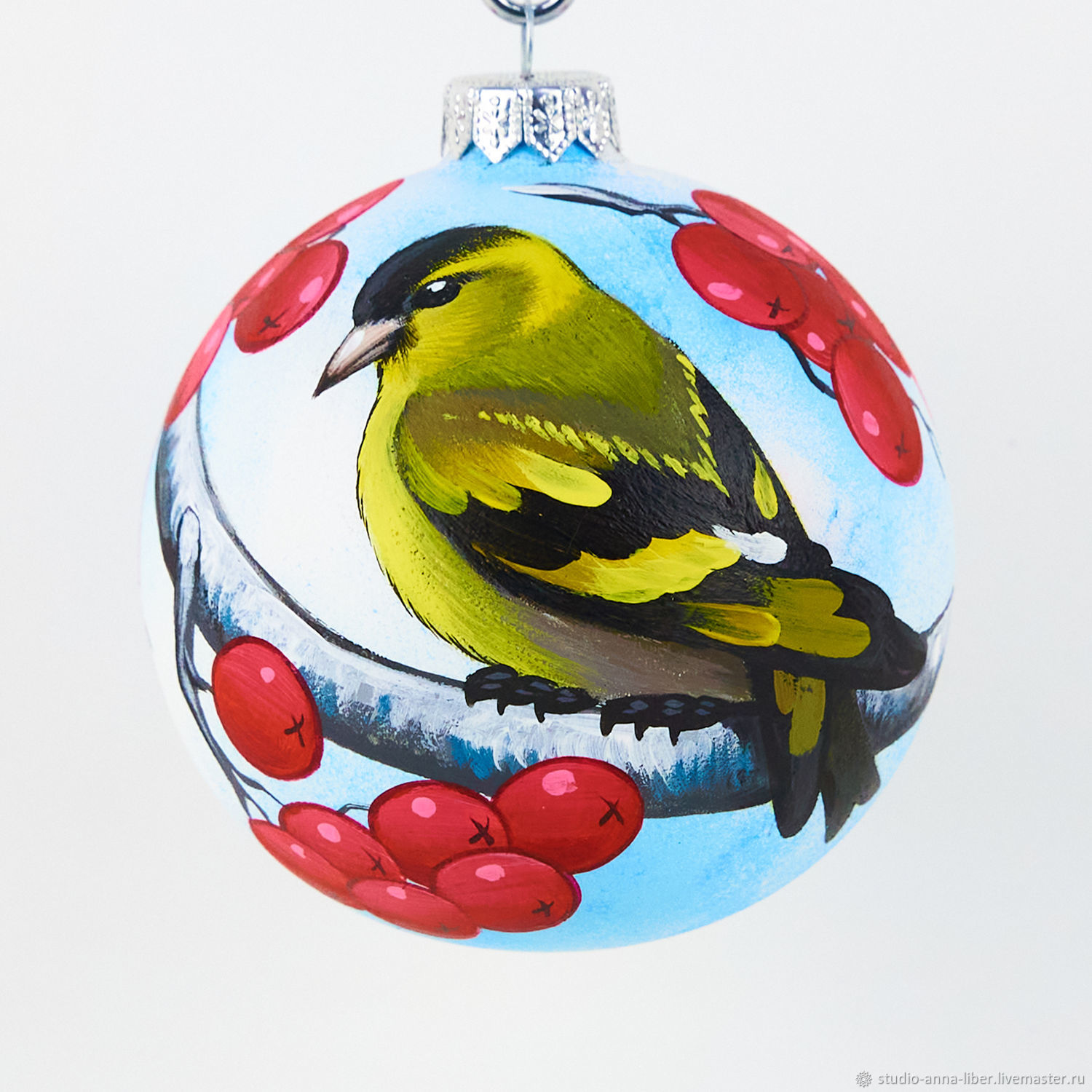 Шар на елку/Новогодний шар ручной росписи V-82 купить в интернет ...