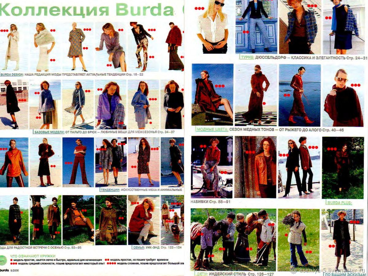 Журнал Burda Moden 9 2000 (сентябрь) новый в интернет-магазине Ярмарка Мастеров по цене 667 ...