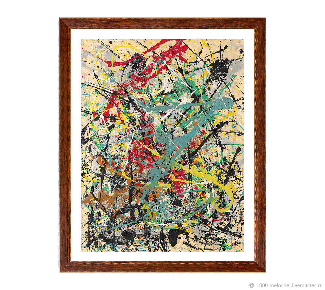 Постер Jackson Pollock - Number 16 Репринт Музейное Качество – купить ...