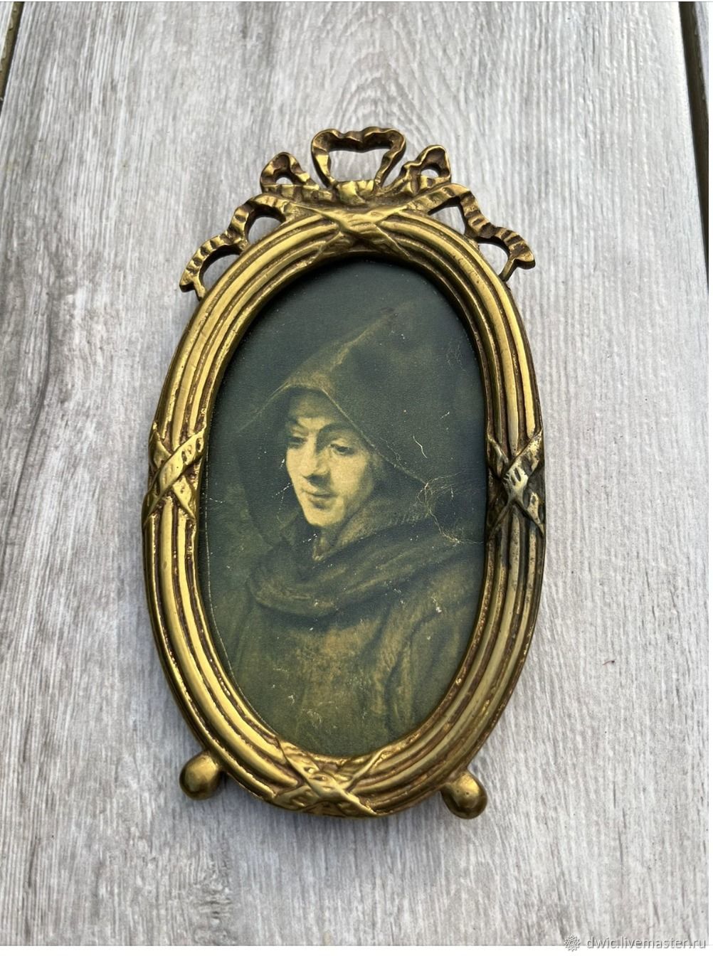 Винтаж: Бронзовая рамка для фото "Монашка", Арт -нуво, Франция купить в ...