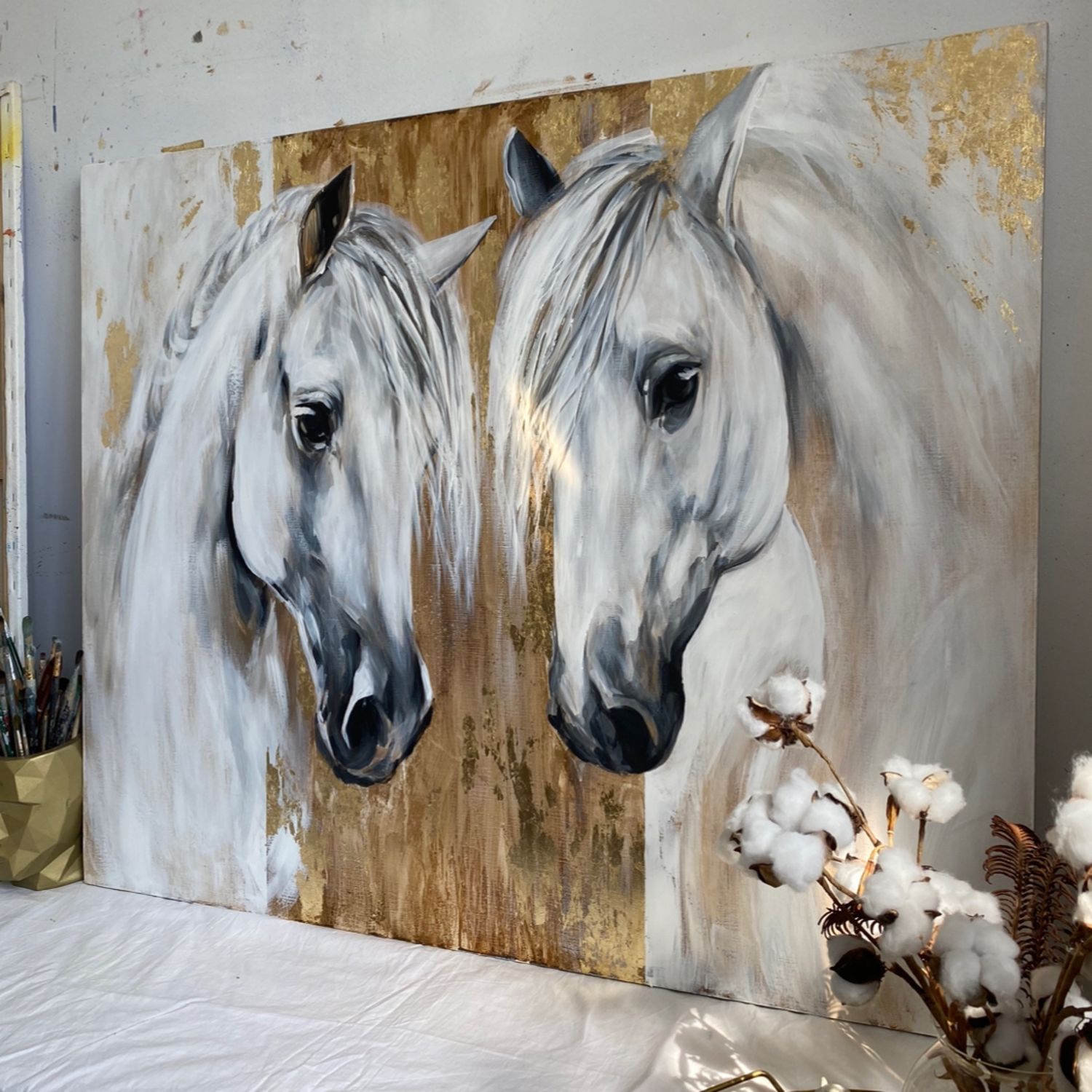 Интерьерная картина лошади в интернет-магазине Ярмарка Мастеров по цене ...