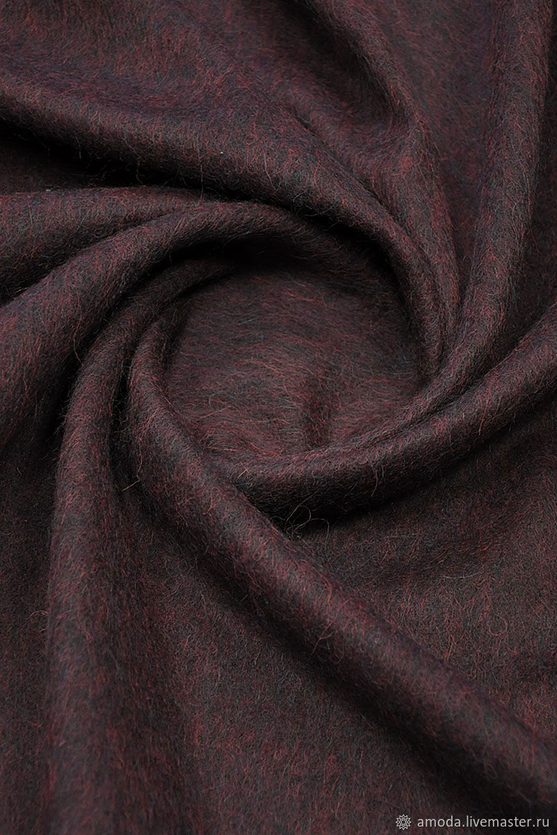 Шанель мохер альпака шерсть черно-рубиновый в стиле CHanel (11400) в ...