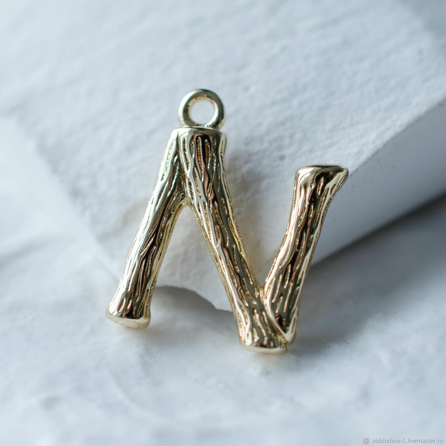 Подвеска Буква N, позолота, алфавит Н купить в интернет-магазине ...