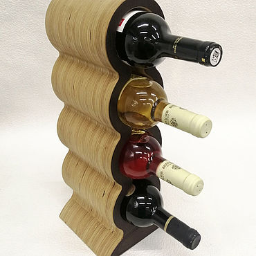 Полка для бутылок вина WINE белая с держателем бокалов – купить онлайн ...