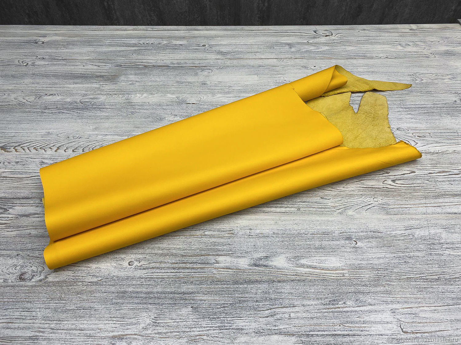 Nappa Yellow Stone (1,1-1,3 мм), цв. Желтый, натуральная кожа купить в ...