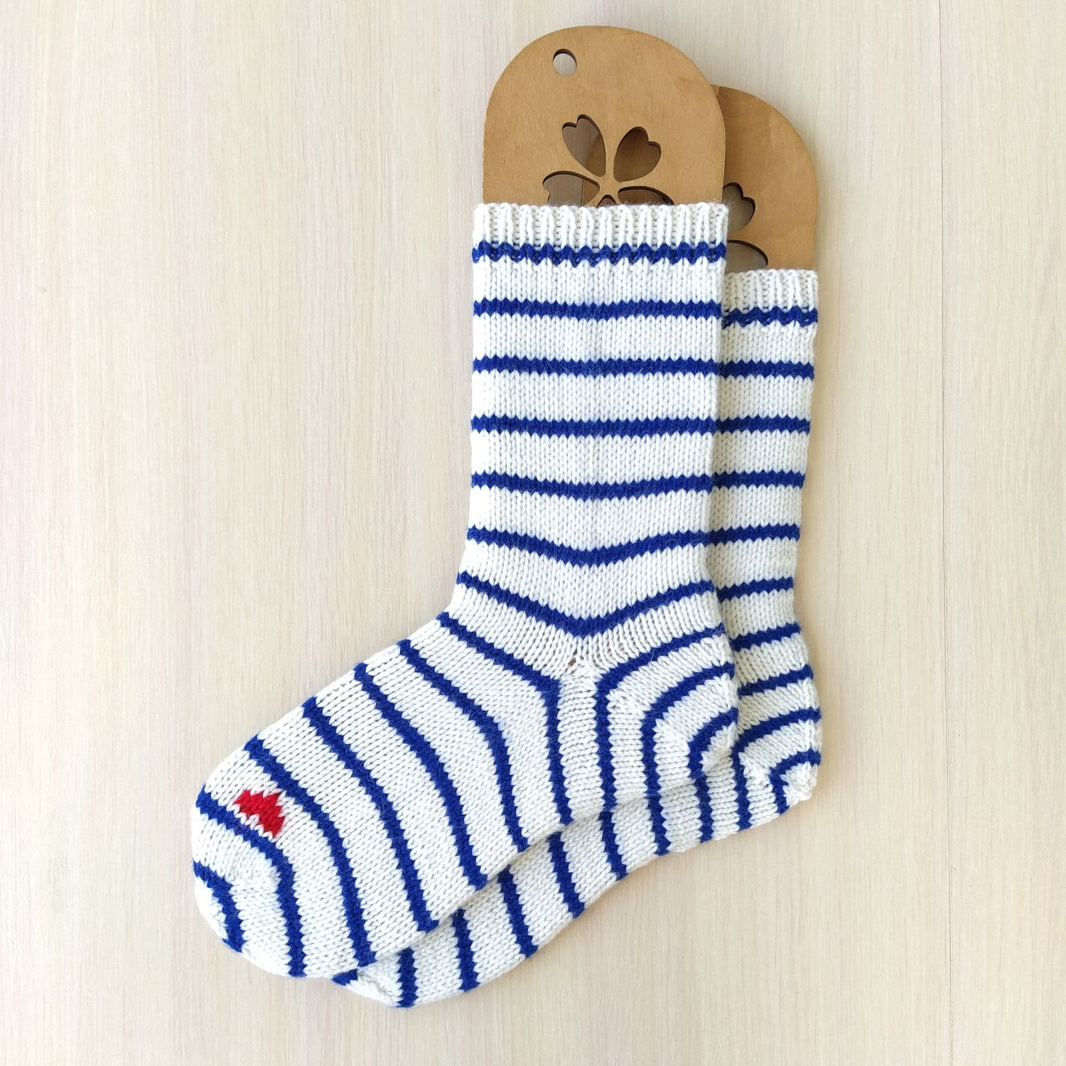 RussianSocks Полосатые носки с сердечками морской стиль в интернет ...