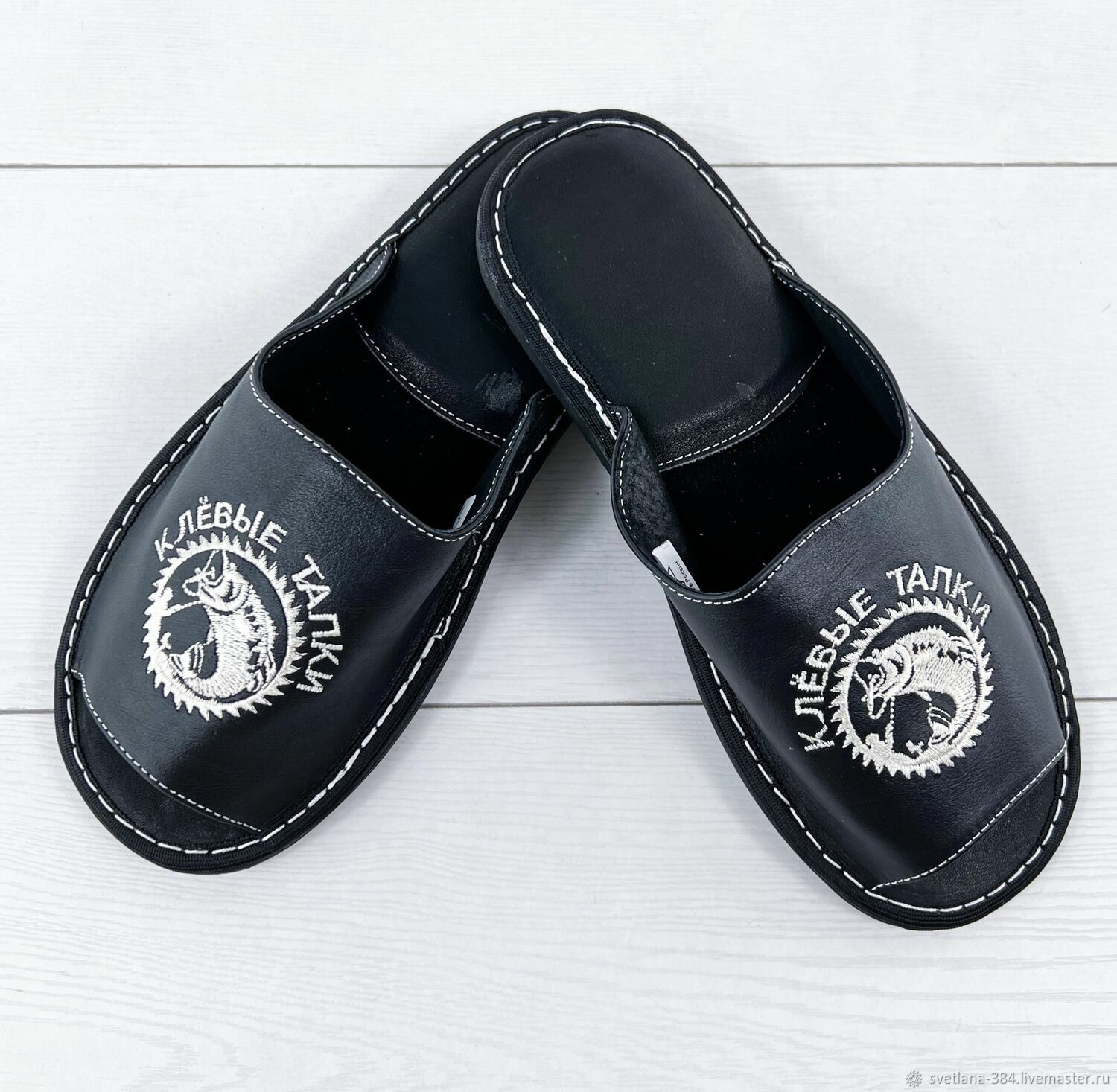 Тапочки кожаные мужские в интернет-магазине Ярмарка Мастеров по цене ...