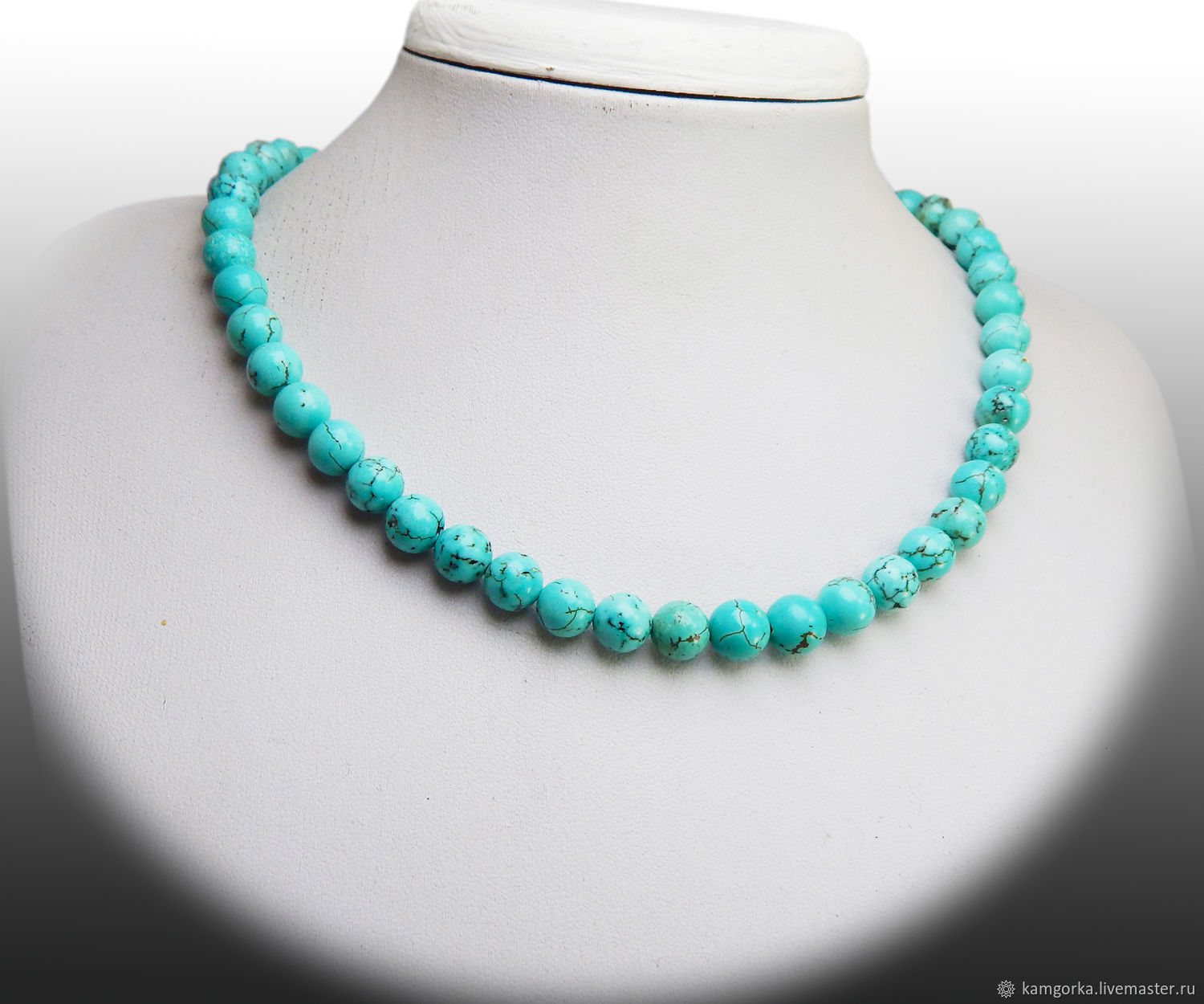 Бусы из бирюзы классика, бирюза натуральная природная в ассортименте в ...