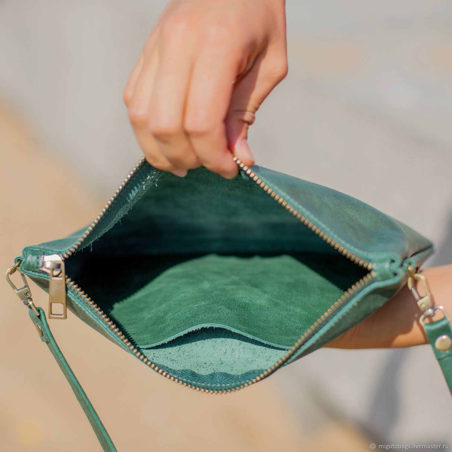 Сумка зеленая через плечо – заказать на Ярмарке Мастеров – JIKLORU ...